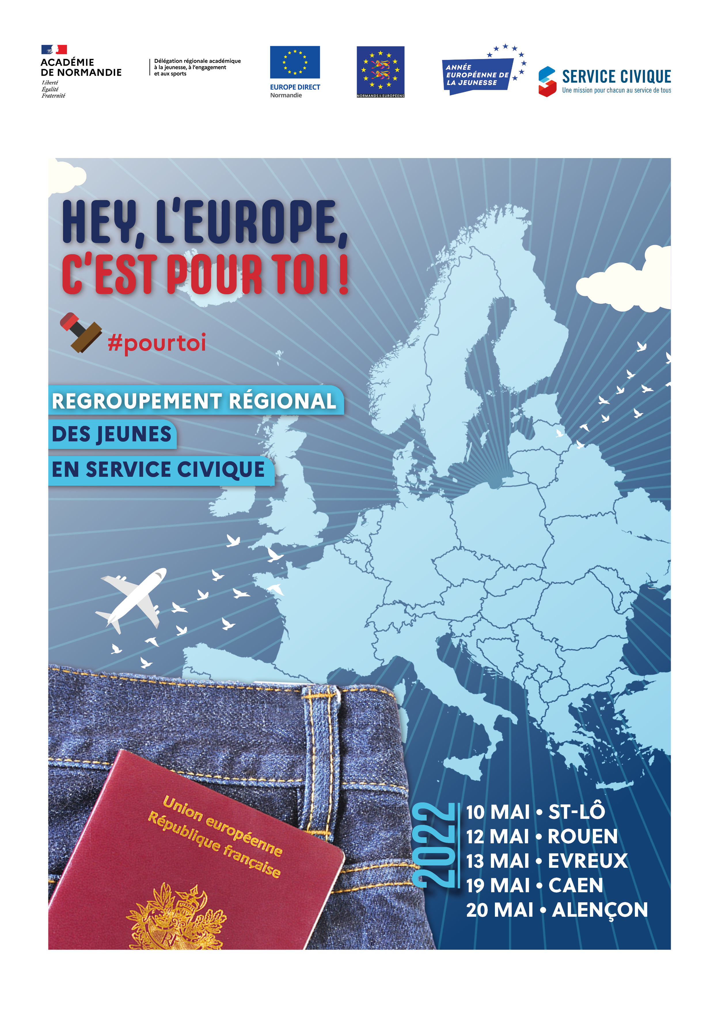 Une journée sur l’Europe pour les jeunes volontaires en Service Civique en présence de la ...