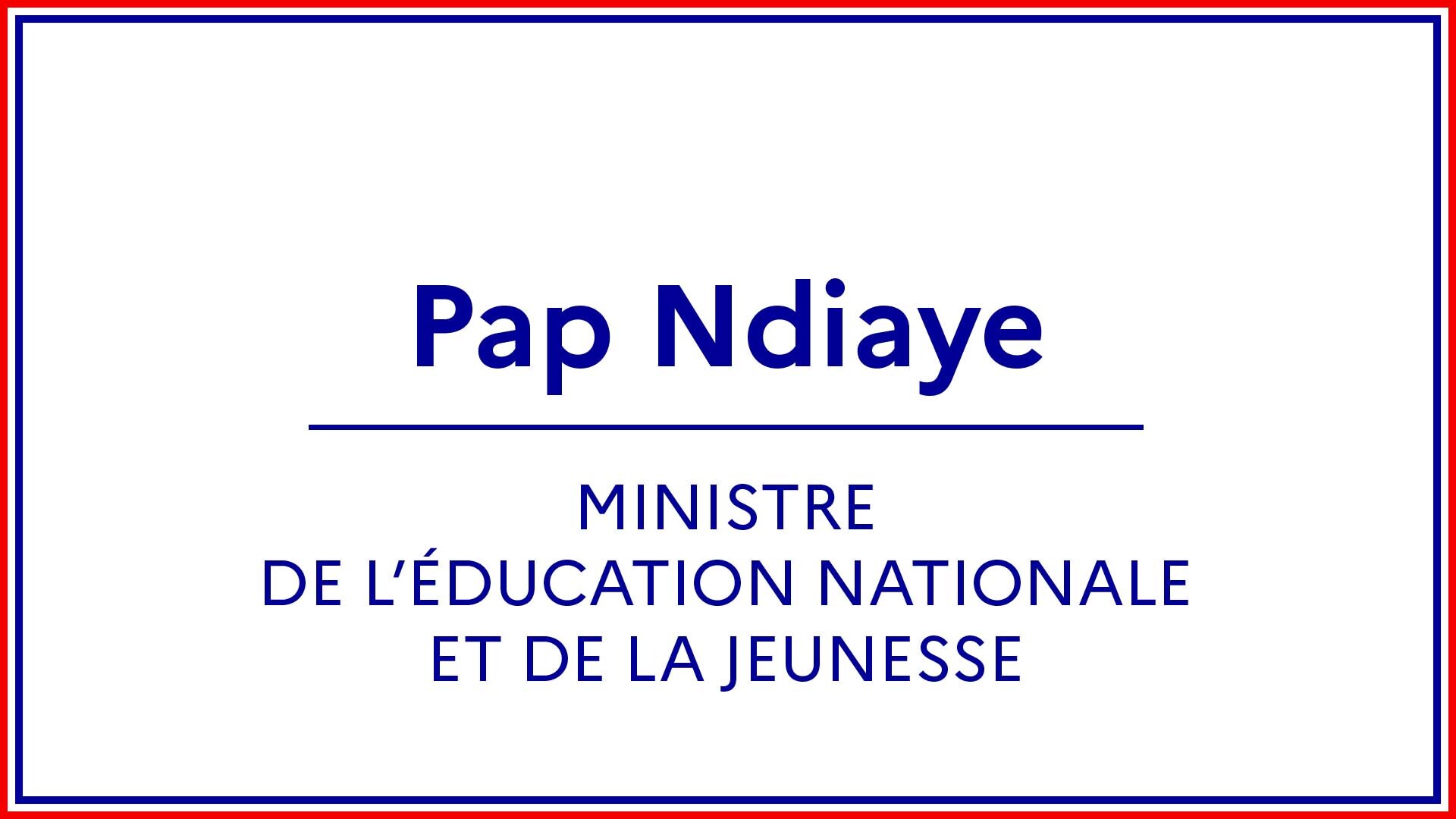 Pap Ndiaye, ministre de l’Éducation nationale et de la Jeunesse | Académie de Normandie